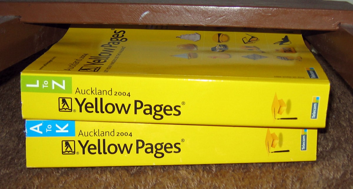 Difference Between Yellow Pages and White Pages